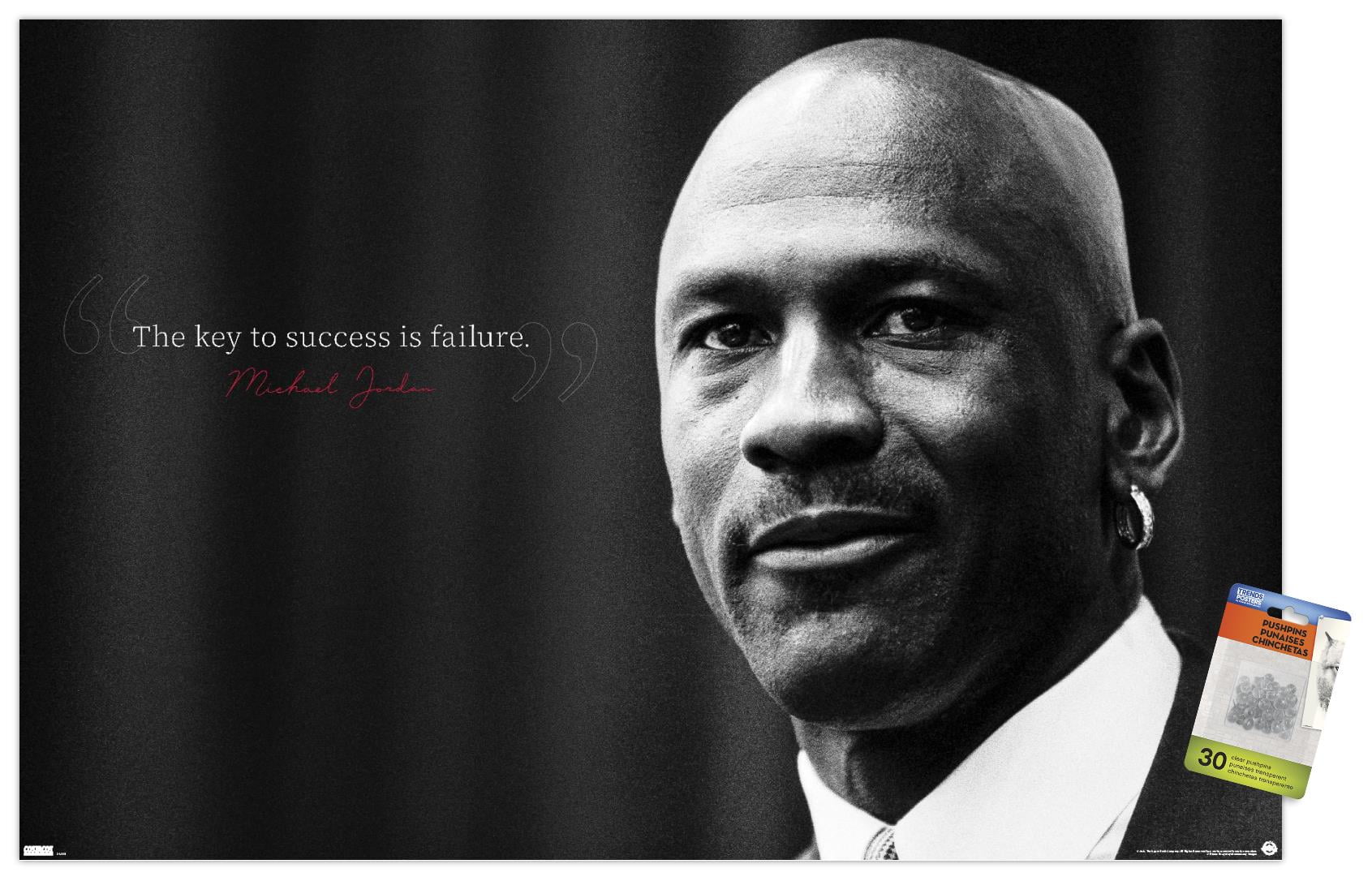 Michael Jordan - Key To Success Wall Poster with Pushpins, 22.375" x 34 ...
