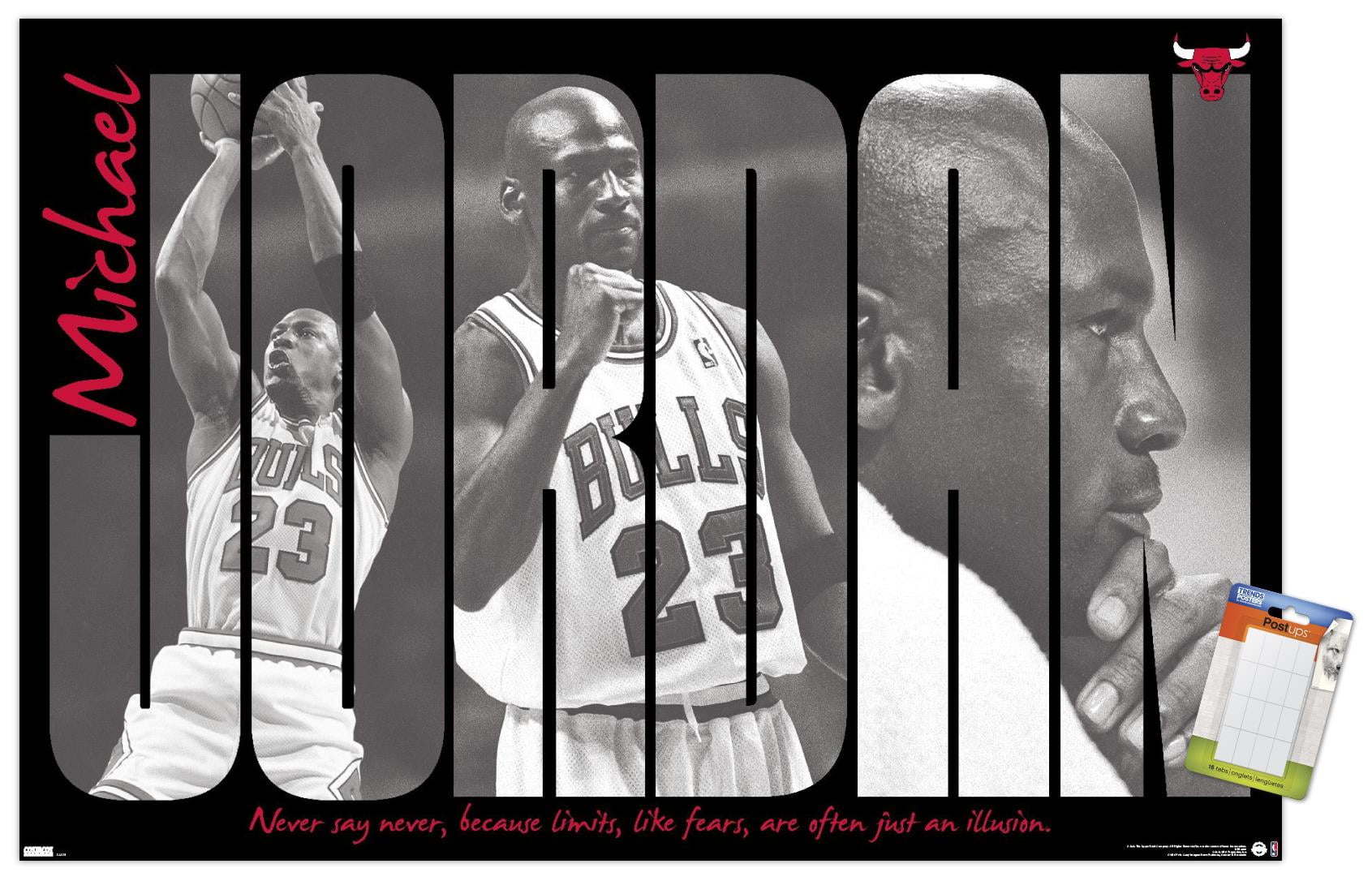 Michael Jordan Black And White Poster