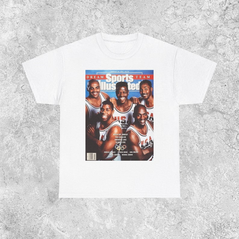 Michael Jordan Patrick Ewing Magic Johnson Barkley NBA Olympic Dream ...