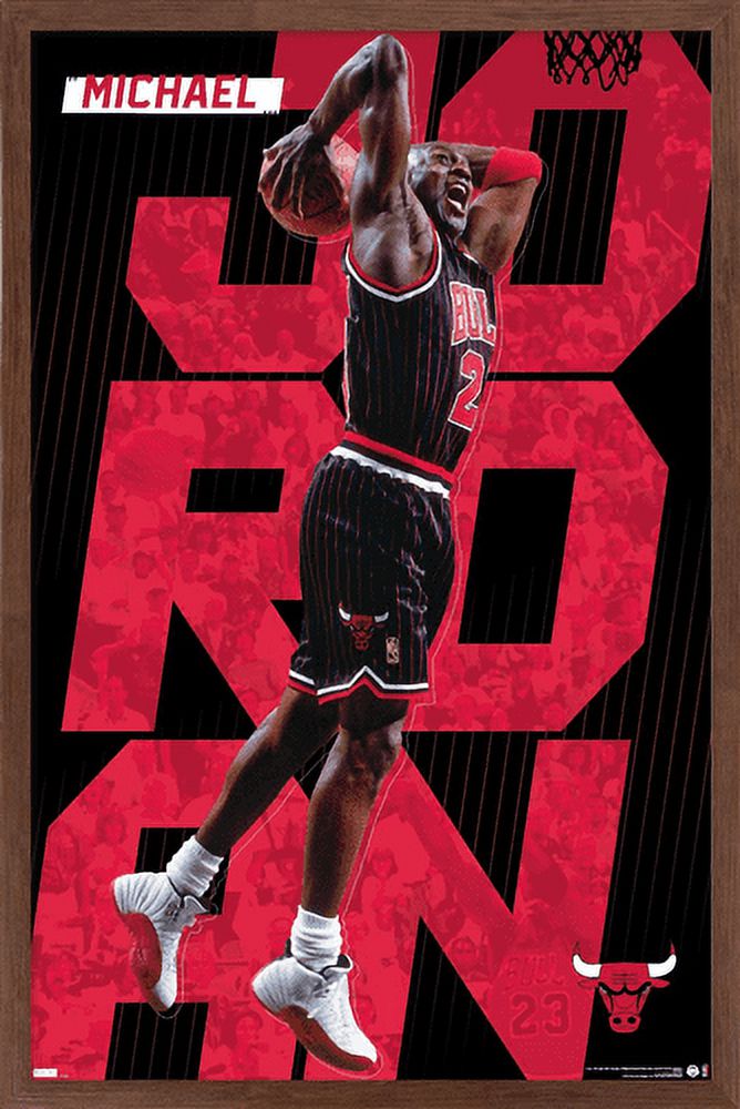 Michael Jordan - Pinstripes Wall Poster, 22.375" x 34", Framed ...