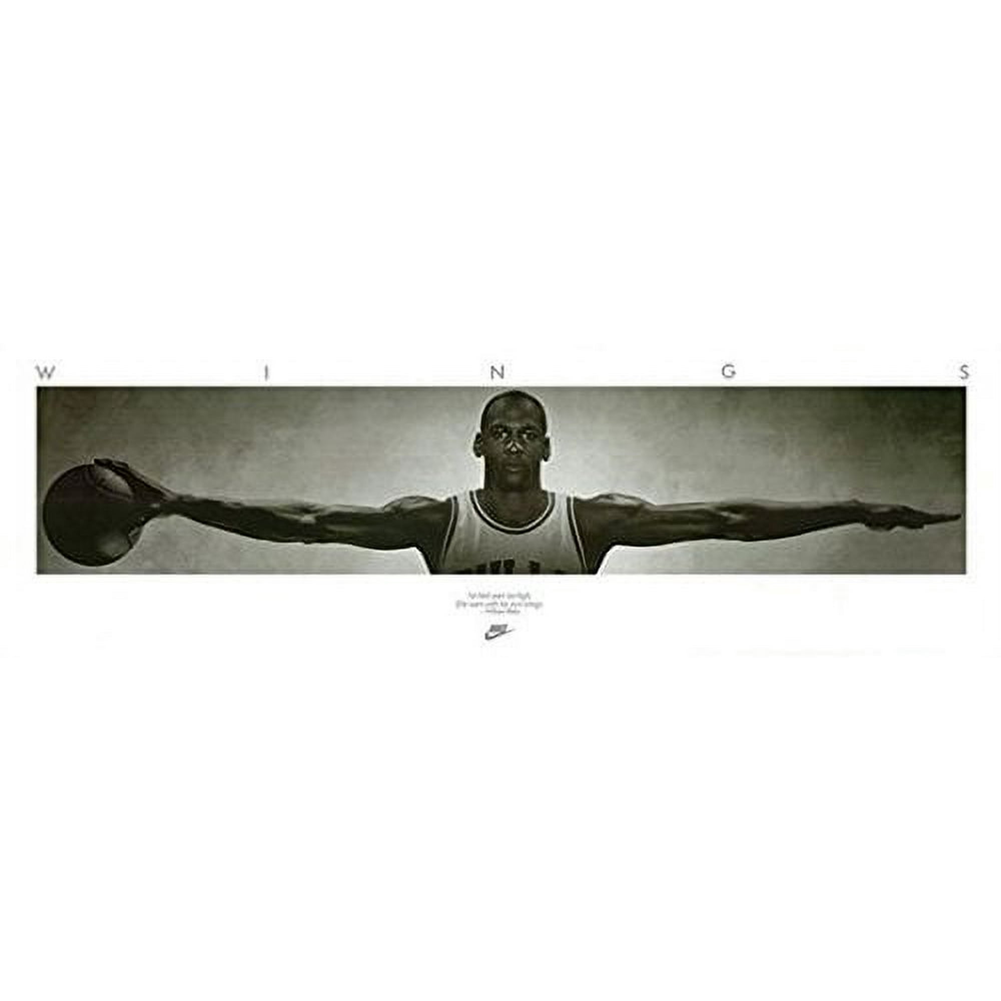 Framed Michael Jordan Wings Poster