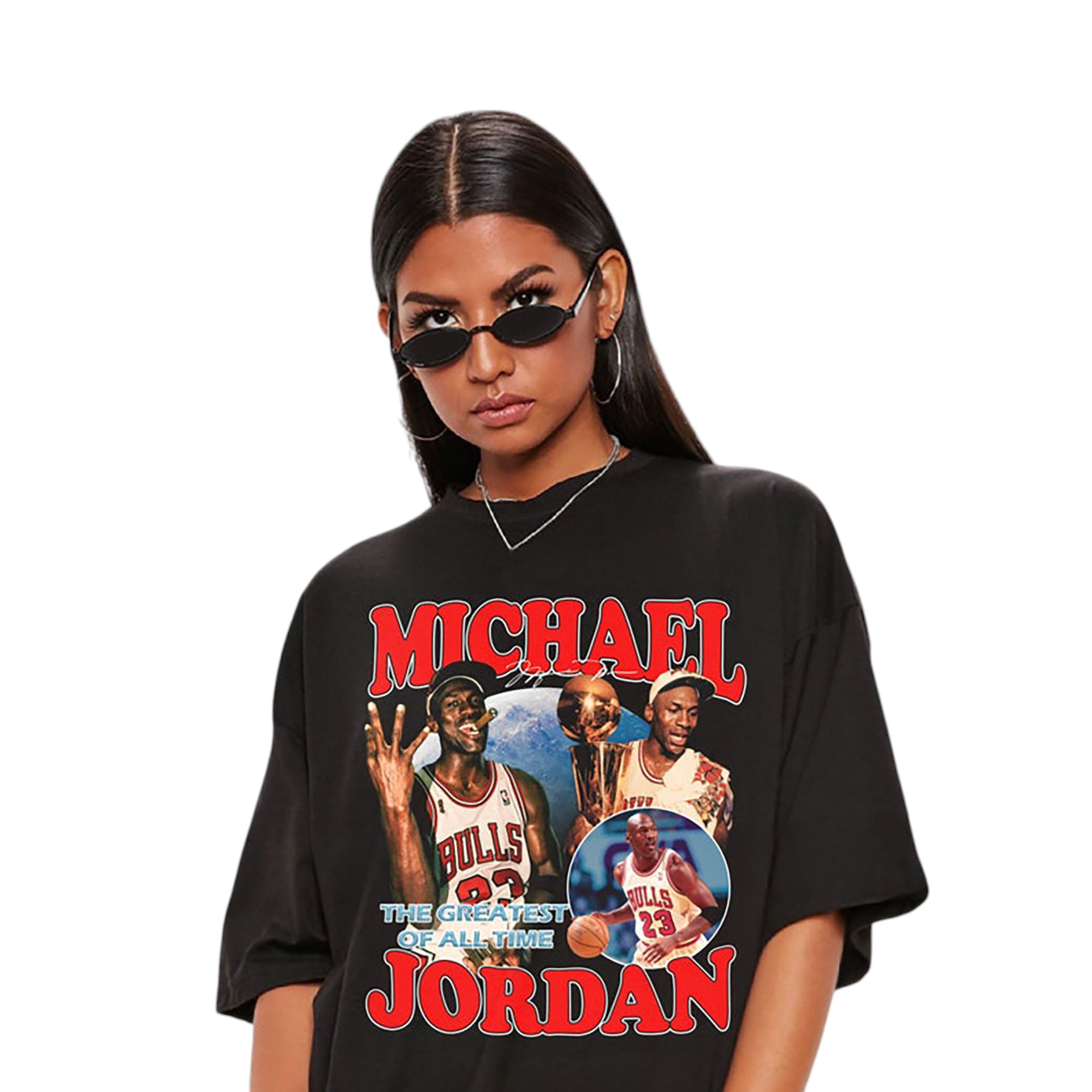 Michael Jordan Retro Unisex Classic 2D T-Shirt - Vintage Rap 90S ...