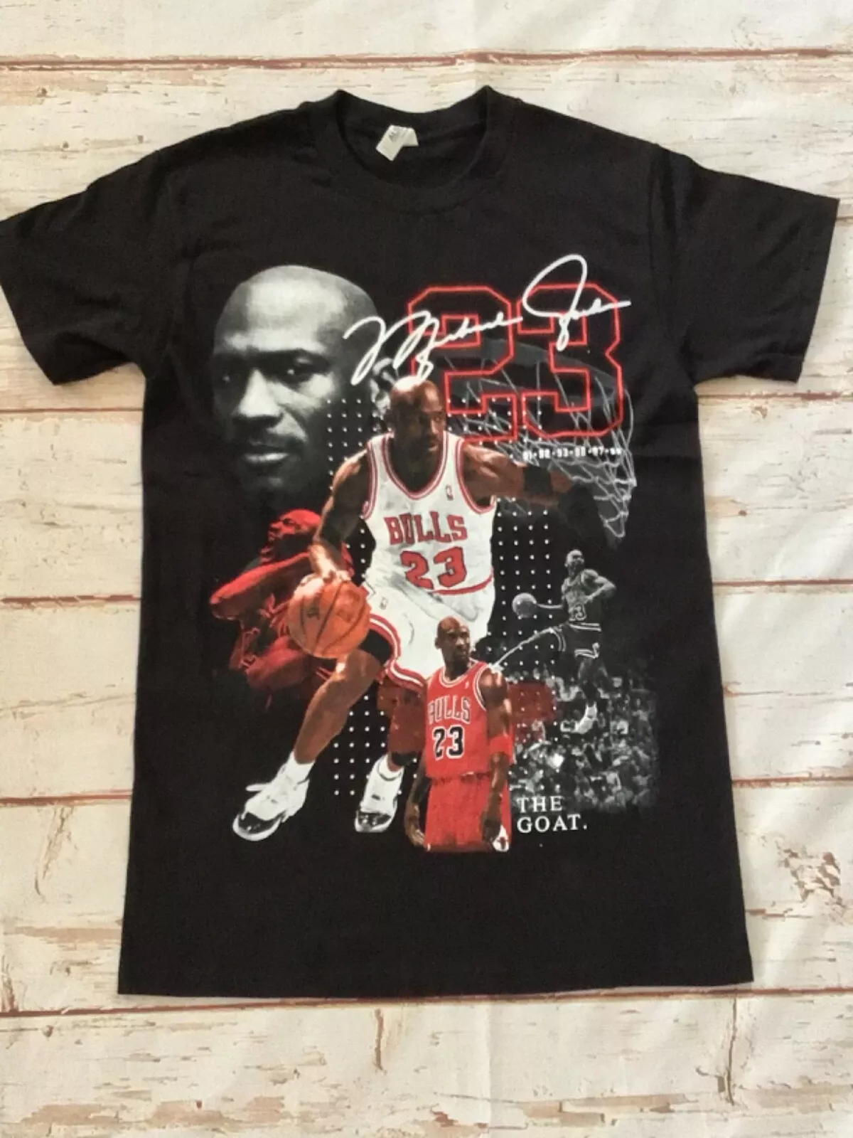 Michael Jordan Signature T-Shirt Michael Jordan The Goat Basketball ...