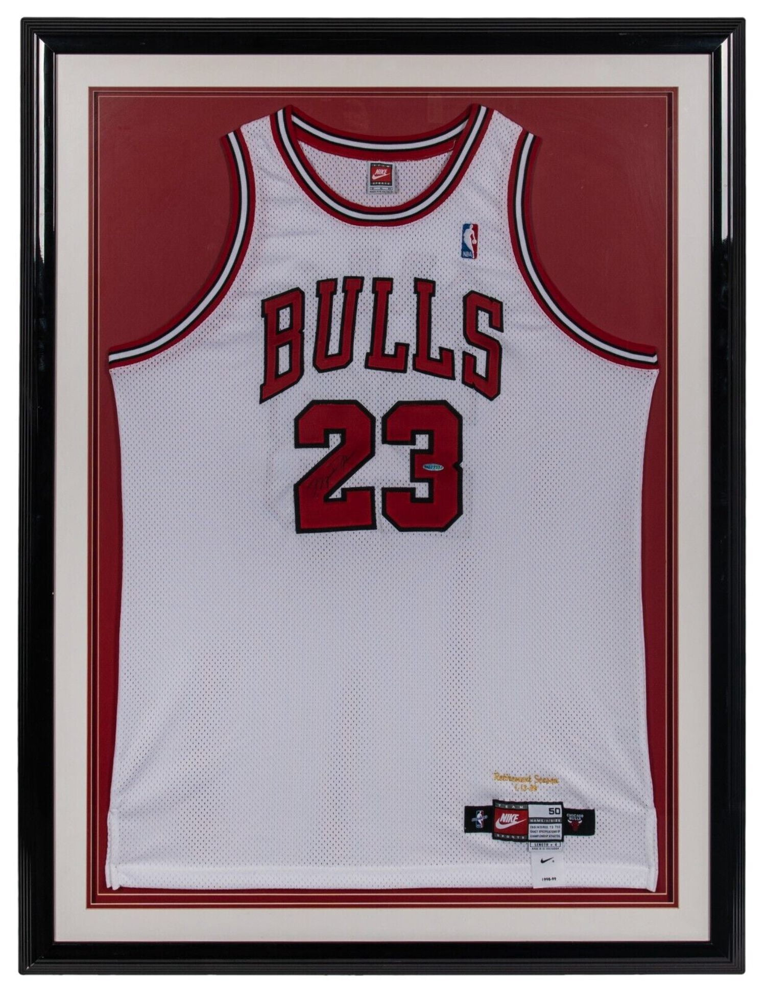 Michael Jordan Signed 1998 Pro Cut Chicago Bulls Jersey UDA Upper Deck ...