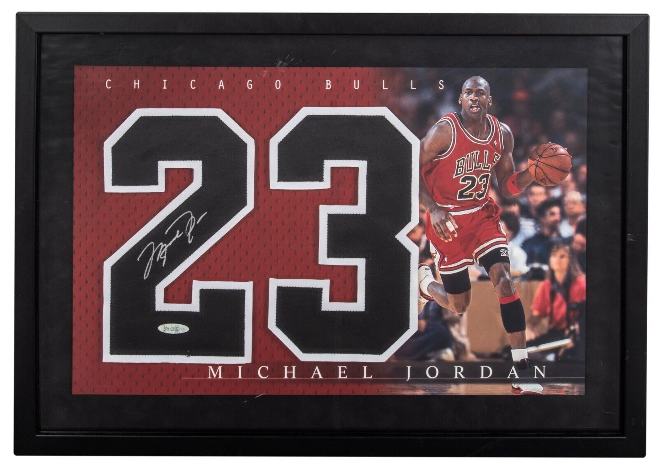 Michael Jordan Signed Jersey Numbers #23 Display Upper Deck UDA COA ...