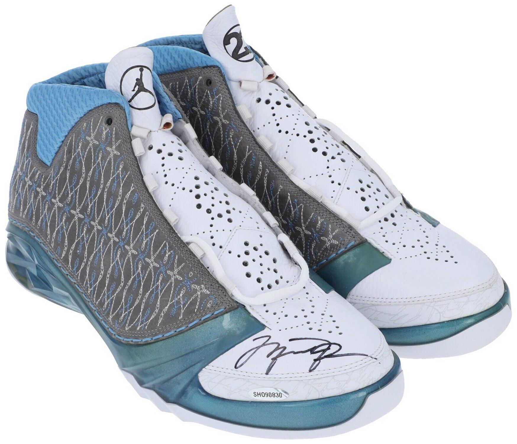 Michael Jordan Signed Nike Air Jordan XX3 Titanium Sneakers UDA Upper ...