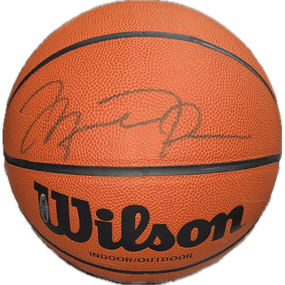 Michael Jordan Signed Wilson Jet Outdoor/Indoor Basketball BAS Upper ...