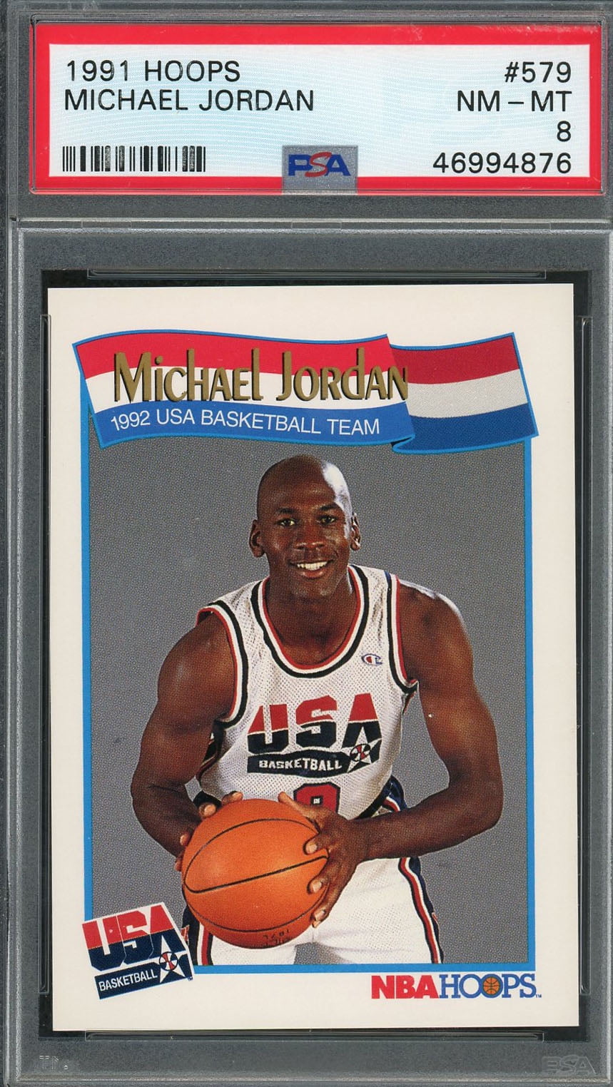 Michael Jordan Team USA Dream Team 1991 Hoops Basketball Card #579 ...