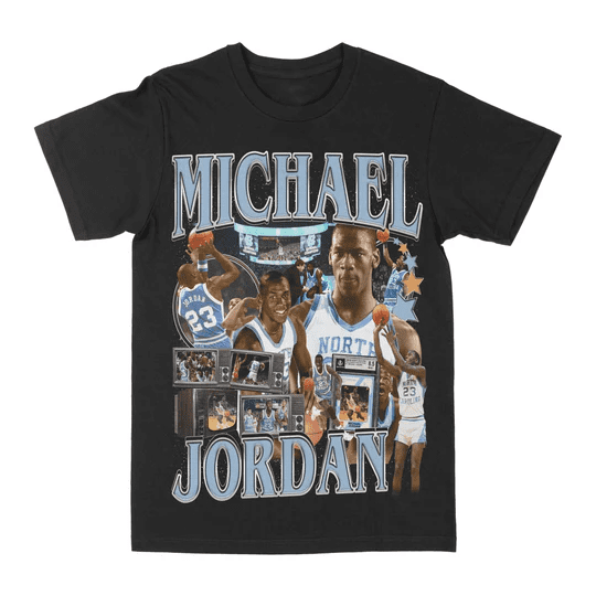 Michael Jordan UNC Must See TV Graphic Tee - Walmart.com