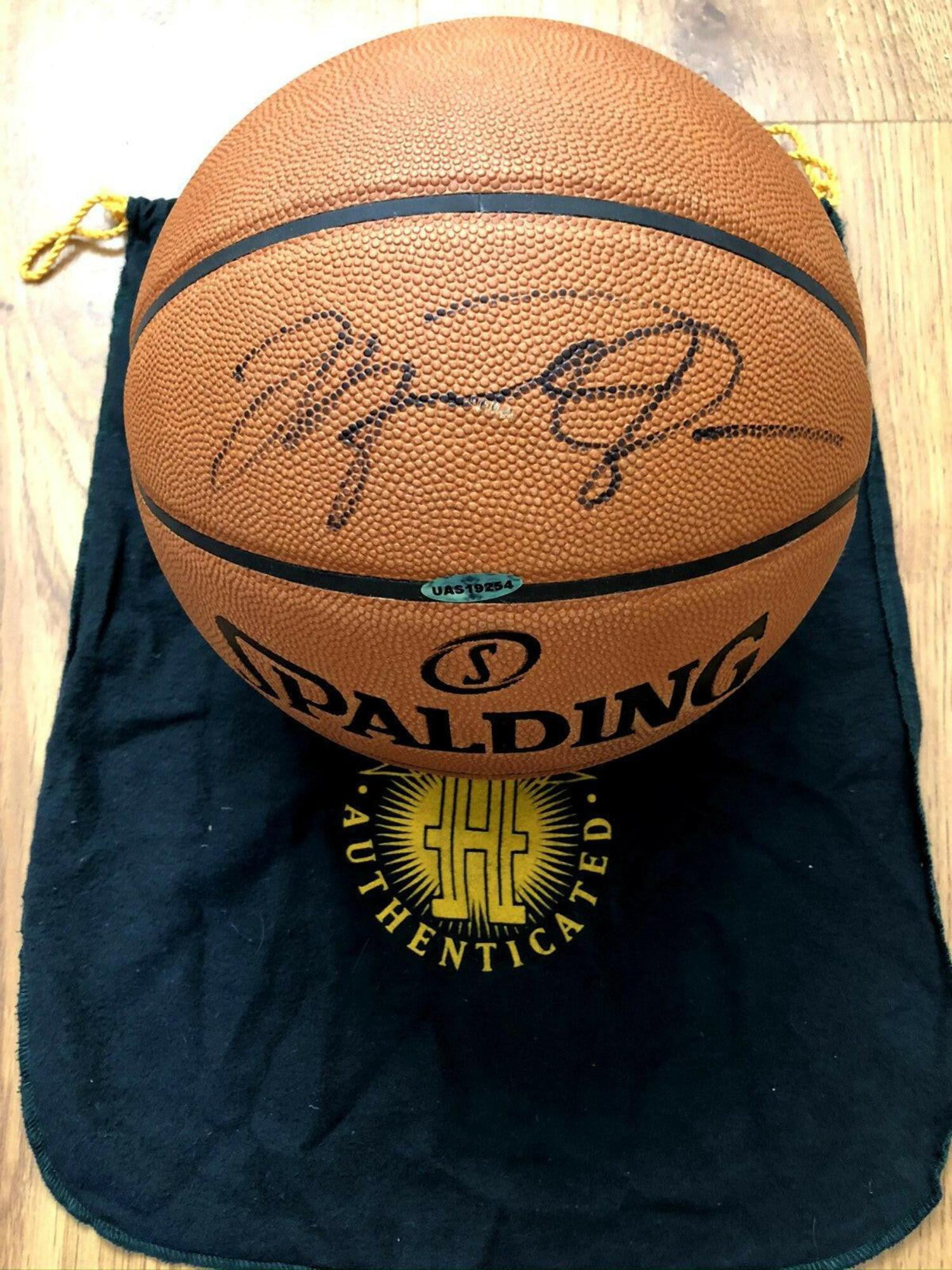 Michael Jordan autographed Spalding NBA game basketball UDA Chicago ...