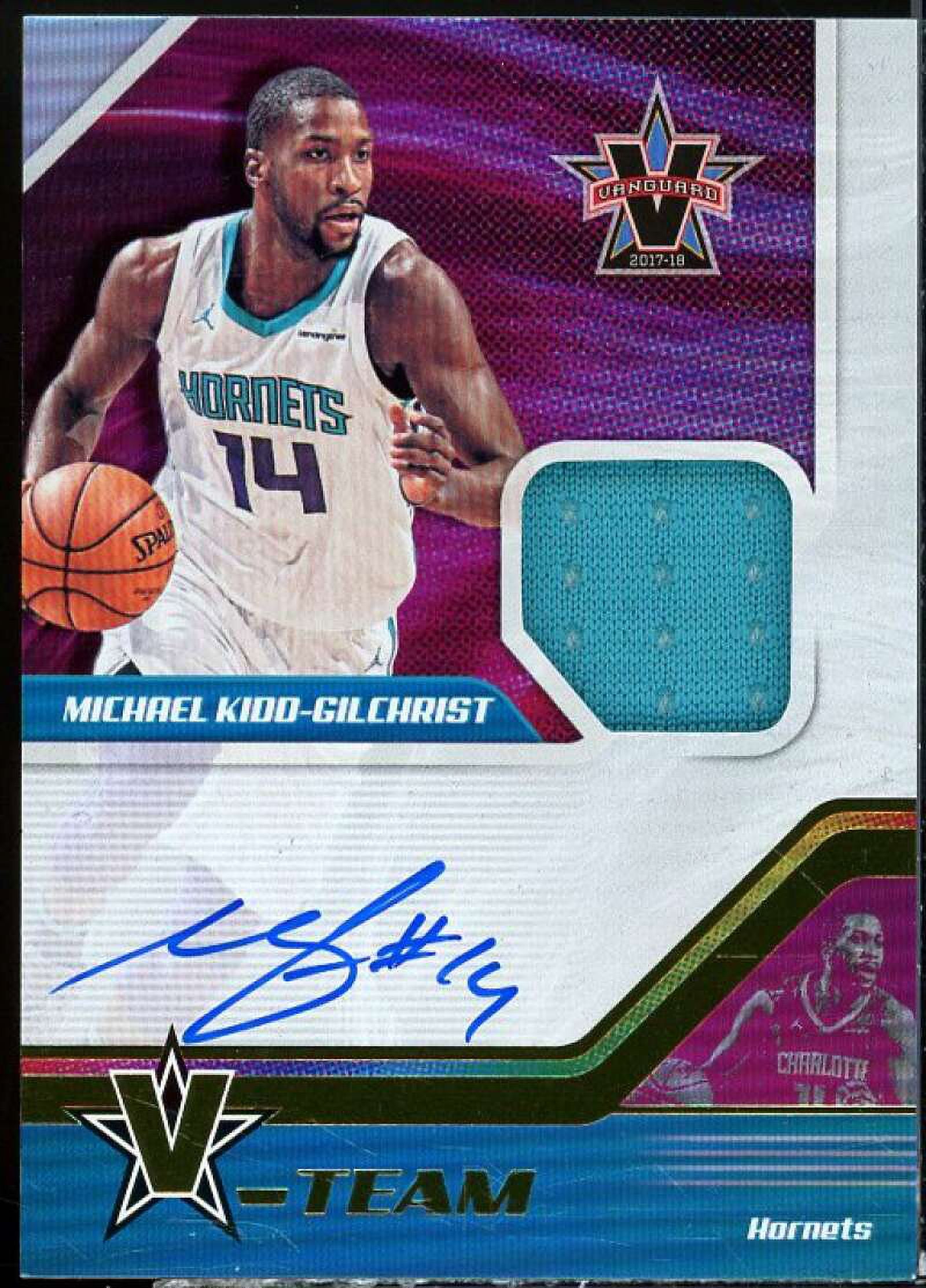 Michael Kidd-Gilchrist 2017-18 Panini Vanguard V-Team Signatures ...