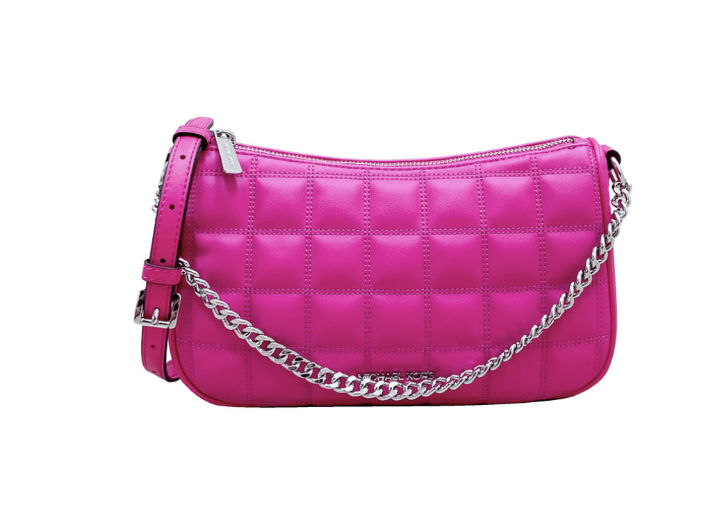 Michael Kors Carmela Medium Pebbled Leather Pouchette Crossbody In ...