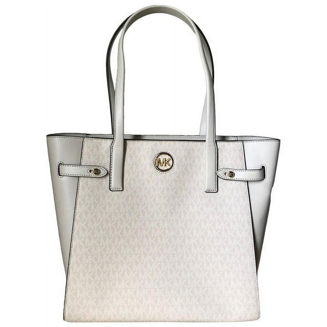 Michael Kors Carmen Large North South Top Zip Tote Light Sand MK ...