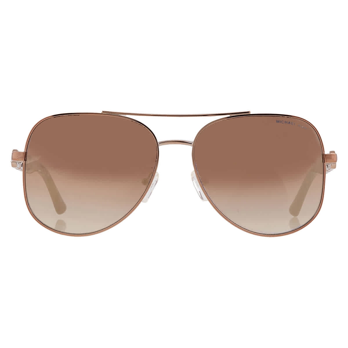 Michael Kors Pilot Ladies Sunglasses, Chianti Caramel Silver Flash ...