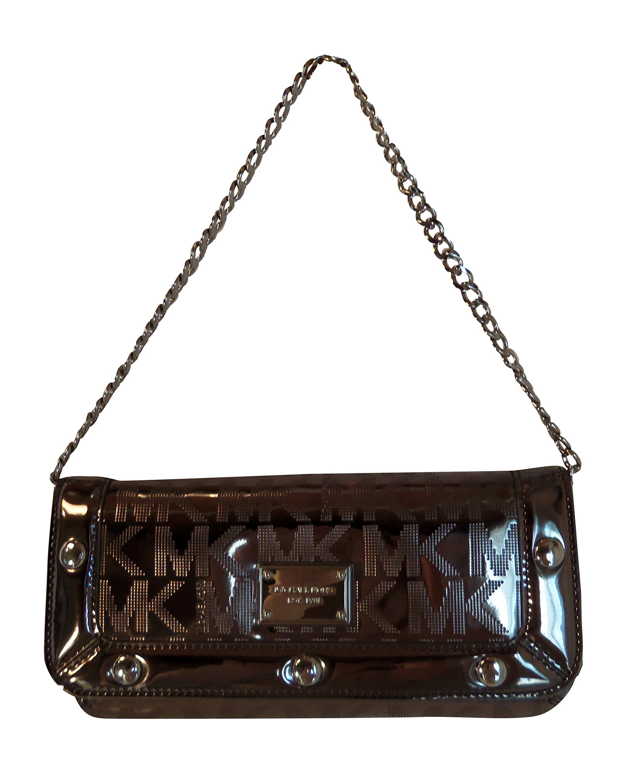 Michael Kors Delancy Clutch Nickel - Walmart.com