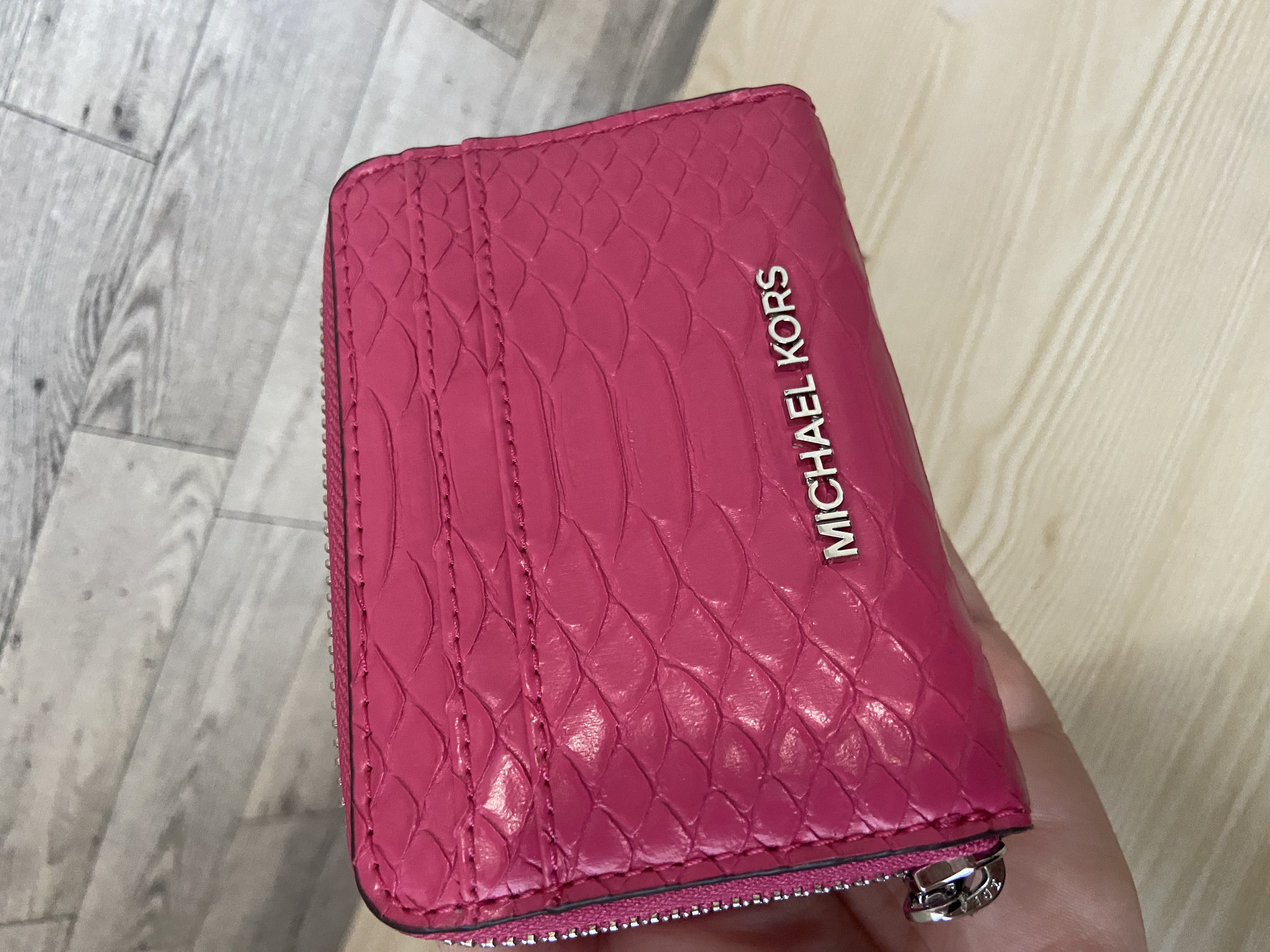 Michael Kors Electric Pink ZA Card Case - Walmart.com