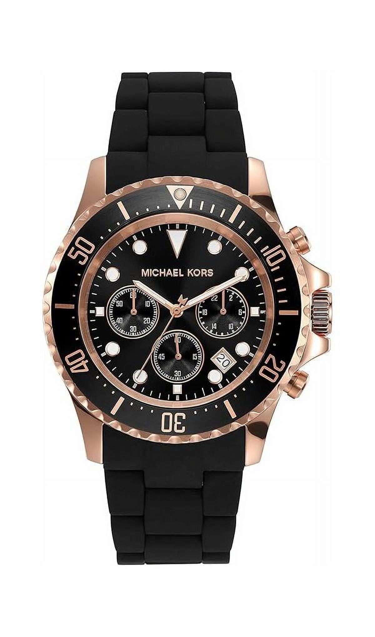 Michael kors black and gold mens watch store