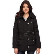 Michael Michael Kors Women's Chocolate Brown 3/4 Down Puffer Coat with Hood (S) - Walmart.com