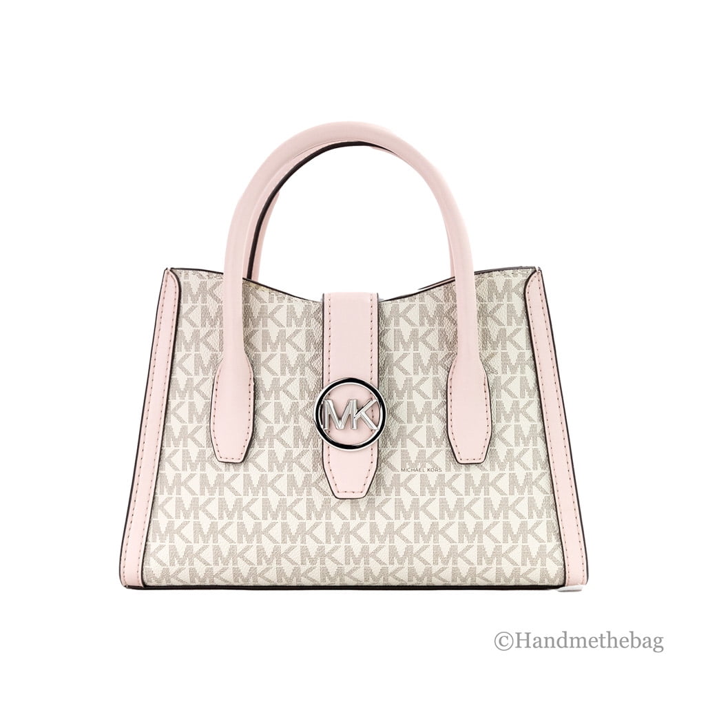Michael Kors Gabby Small Powder Blush PVC Leather Satchel, Crossbody ...