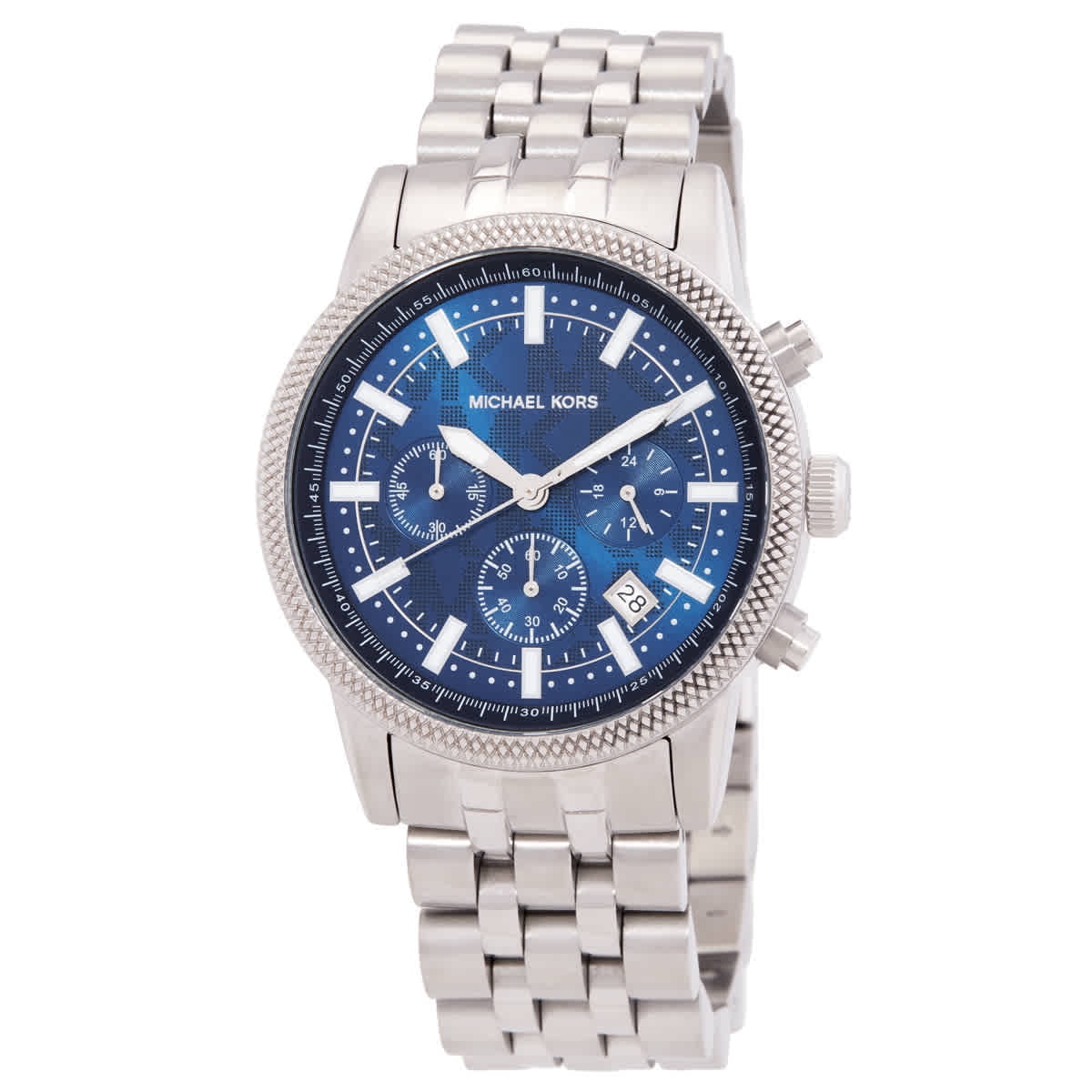 Michael Kors Hutton Chronograph Quartz Blue Dial Men's Watch MK8952 ...