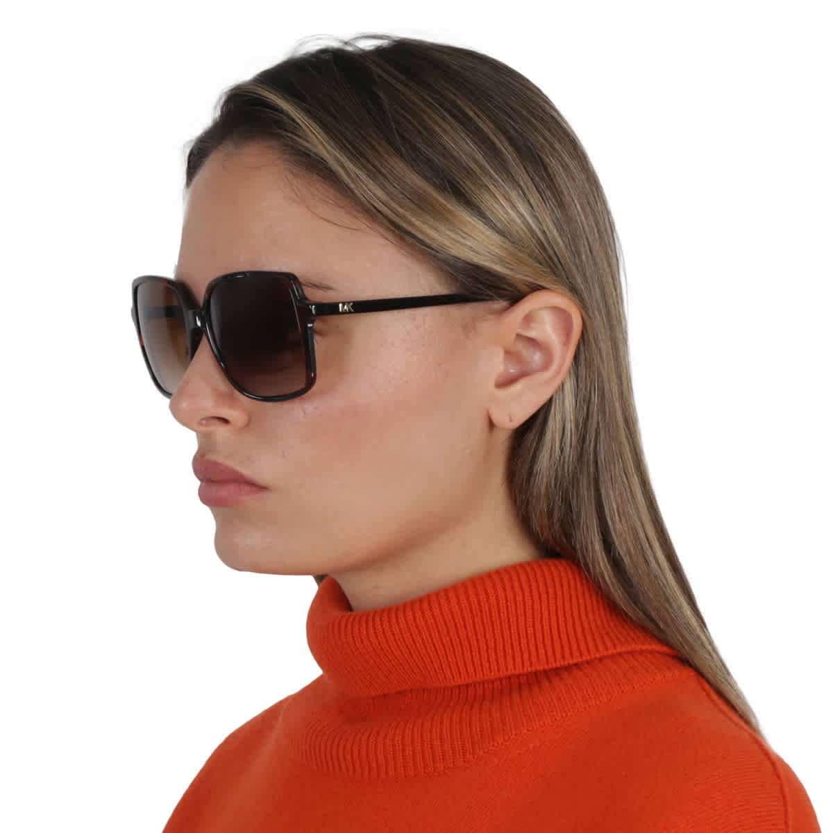 Michael Kors Isle of Palms Womens Square Sunglasses, Dark Tortoise ...
