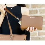 "Michael Kors Women's Jet Set Travel Double Zip Wristlet, Saffiano ...