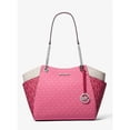 Michael Kors Women's Large Chain MK Signature Shoulder Tote Handbag ...