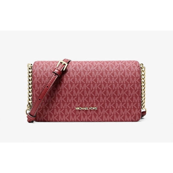Michael Kors Jet Set Medium Signature Logo Crossbody Bag, Logo-Print ...