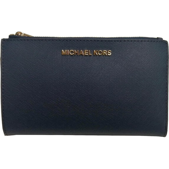 Michael Kors Large Wallet, Jet Set Travel Double Zip Wristlet in ...