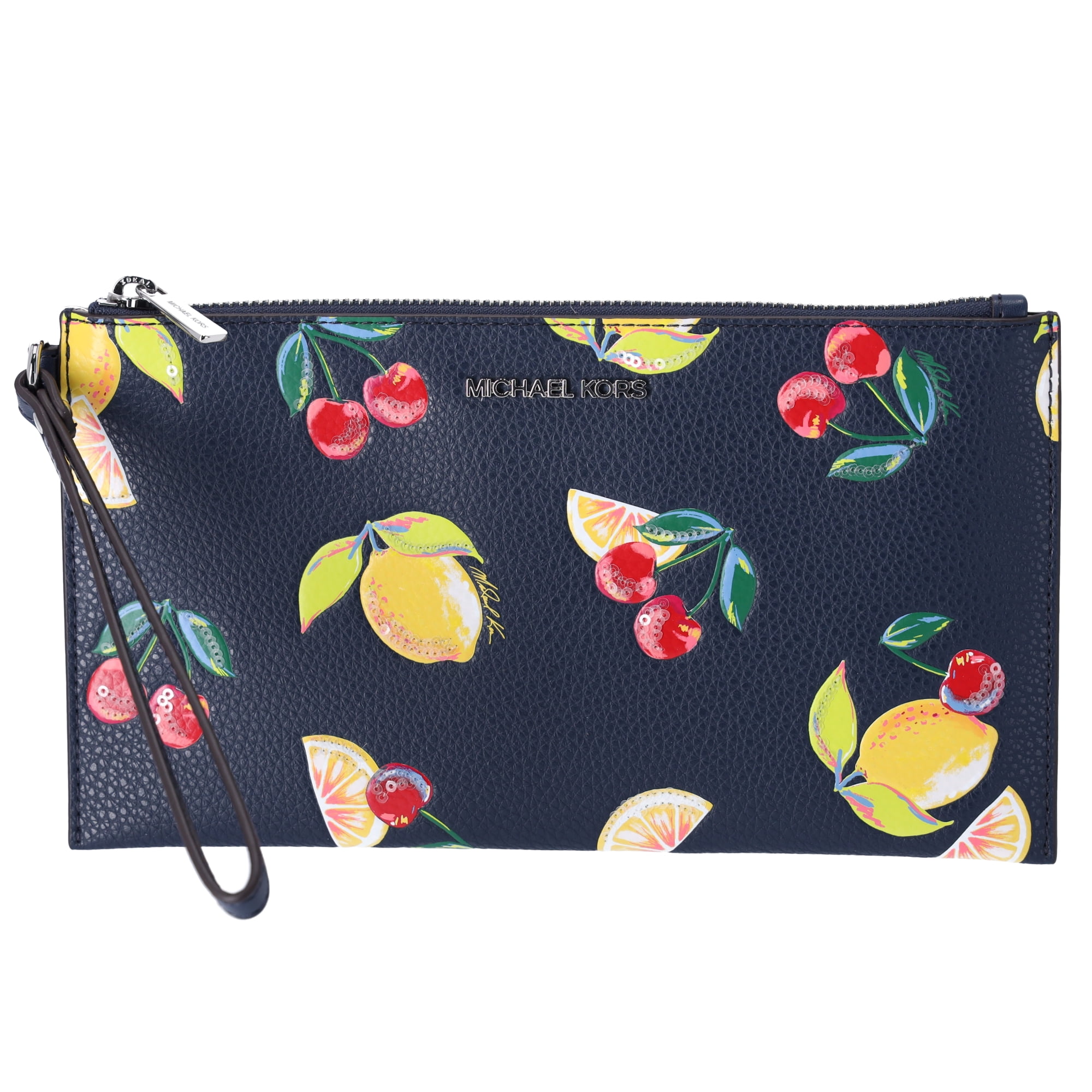 Michael Kors Jet Set Travel Large Top Zip Wristlet Clutch Navy Fruit Handbag Shop Black Friday Deals for 2024 Walmart