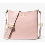 Michael Kors Women's Jet Set Small Signature Logo Crossbody Bag (Powder ...