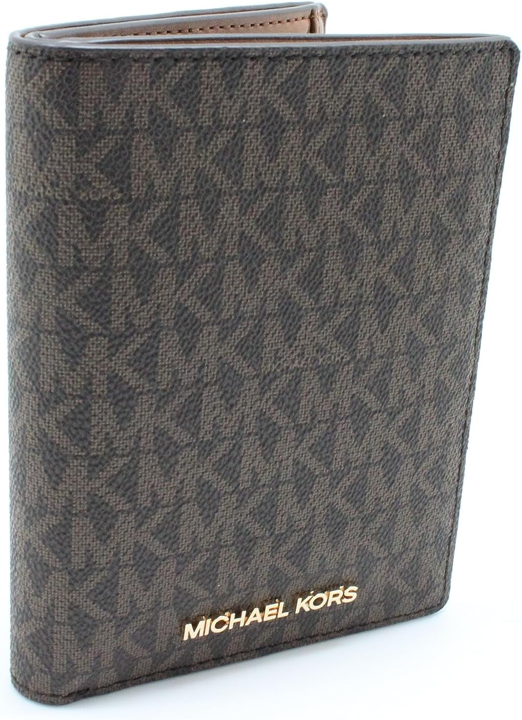 Michael Kors Jet Set Travel Travel Passport Wallet in Brown - Walmart.com