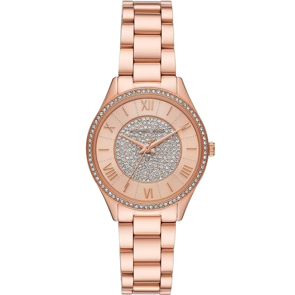 Michael Kors Lauryn Watch MK4736 Rose Gold Dial Stainless Steel ...