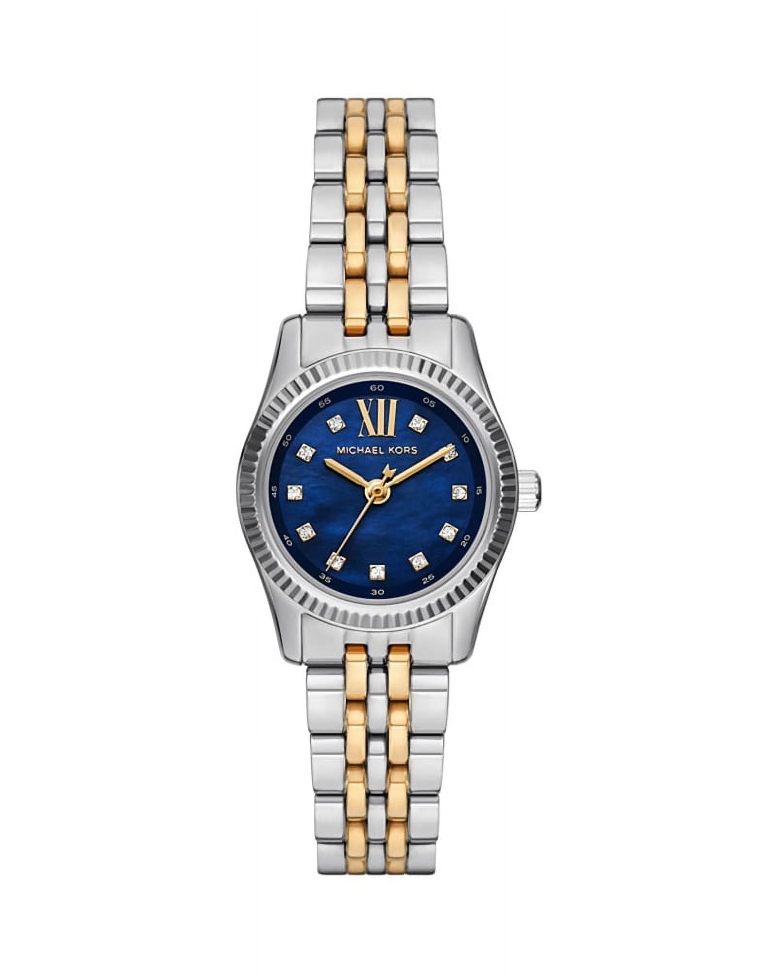 Michael Kors Lexington Three Hand Two Tone Stainless Steel Watch, 26mm ...