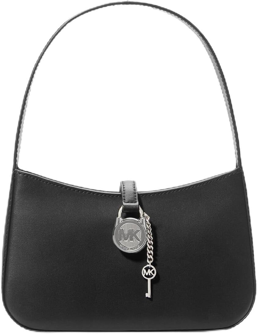 Michael Kors Lyra Small Embossed Zip Shoulder Bag, Black, - Walmart.com