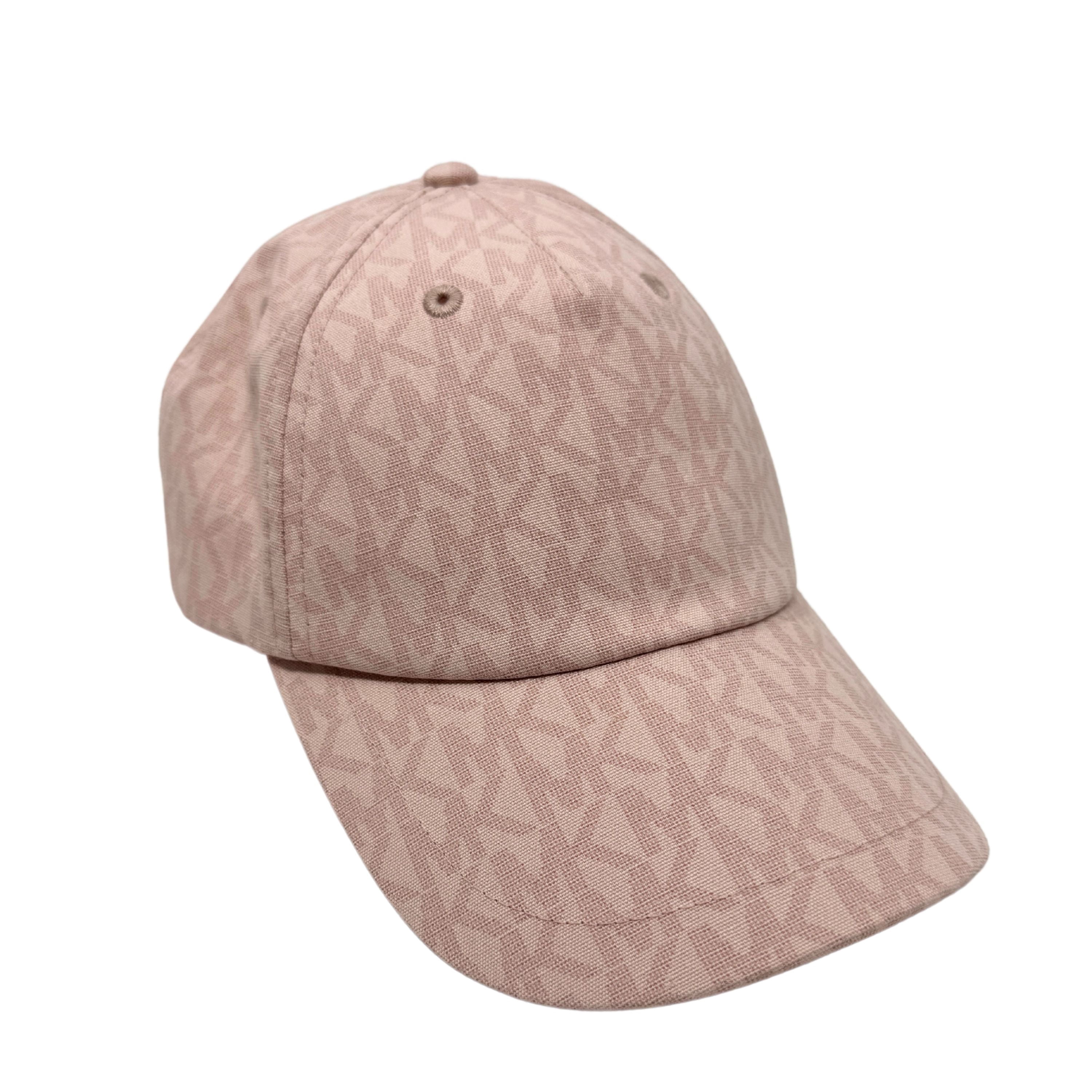 Michael Kors MK Signature Hat Logo Print Stretch Cotton Baseball Cap ...