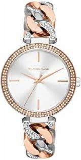 Michael Kors MK4634 Catelyn Silver 3 Hand Glitz Dial Stainless Steel ...