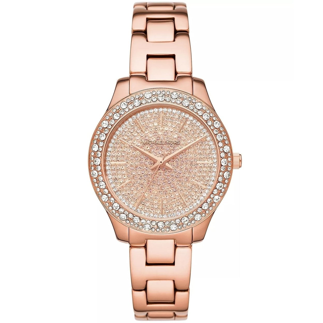 Michael Kors Womens Liliane Rose Gold Dial Watch - MK4651 - Walmart.com