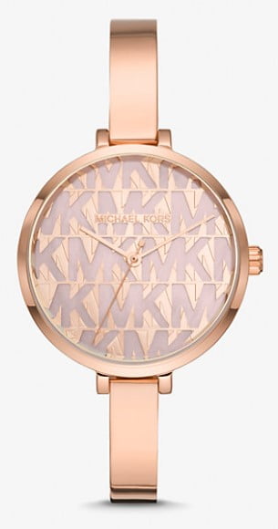 Michael Kors MK4679 Naia Rose Gold/Pink Dial Rose Gold Stainless Steel ...