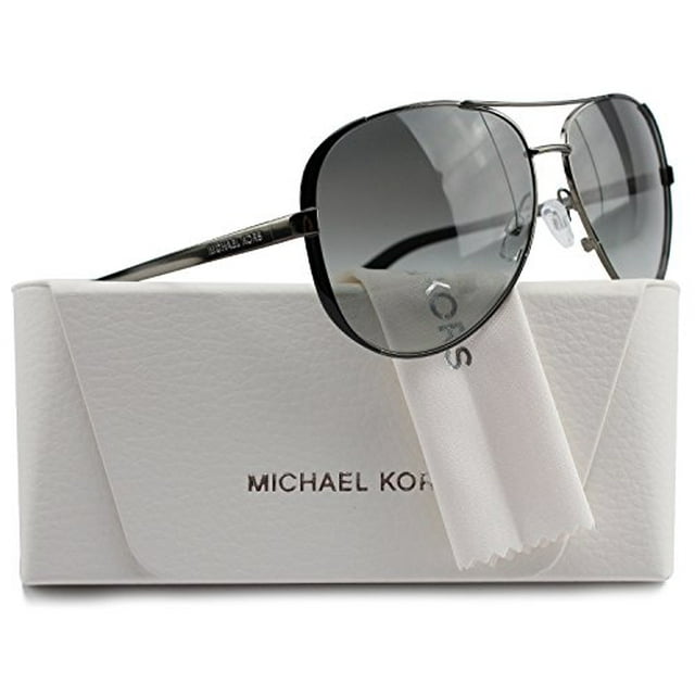 Michael Kors MK5004 Chelsea Aviator Sunglasses Gunmetal w/Grey Gradient ...