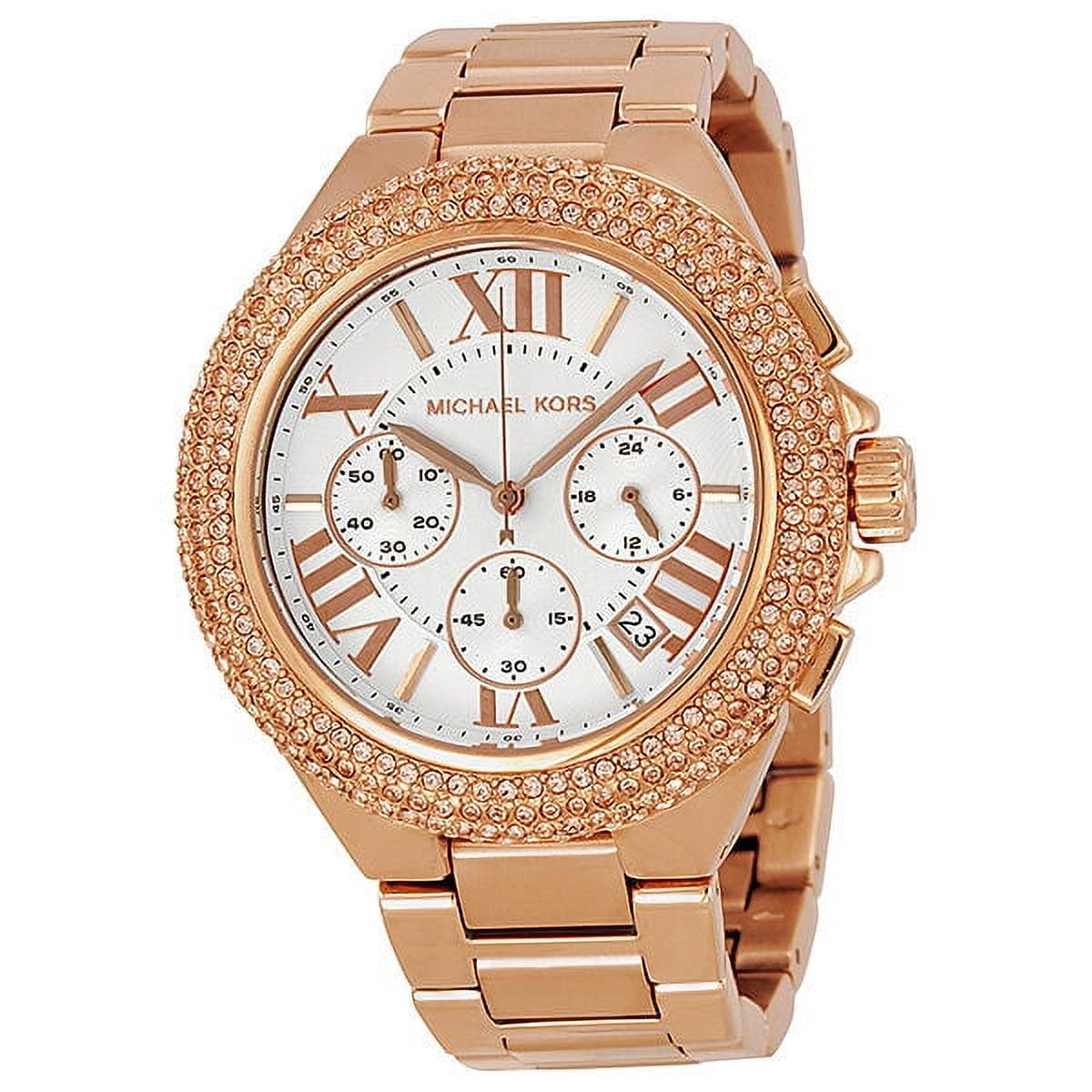 Michael Kors MK5636 Women's Chronograph Camille Rose Gold-Tone ...