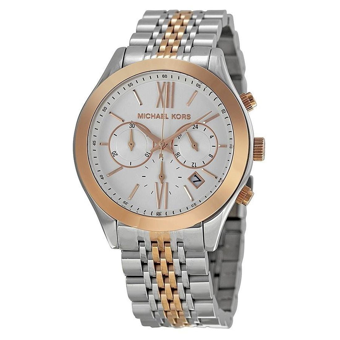 Michael Kors MK5763 Women's Brookton Quartz White Dial Watch - Walmart.com