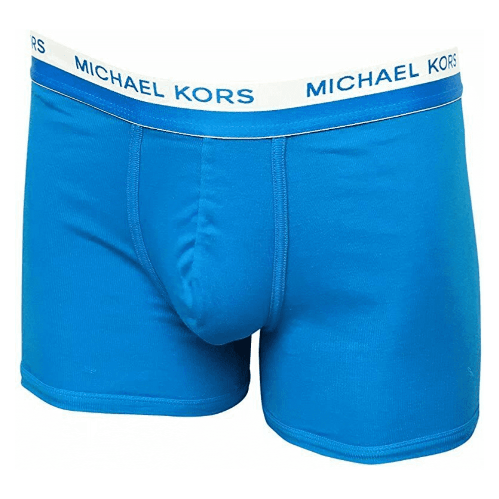 Michael Kors Men's 2 Pack Boxer Briefs Cotton/Modal Blend Blue (Large ...