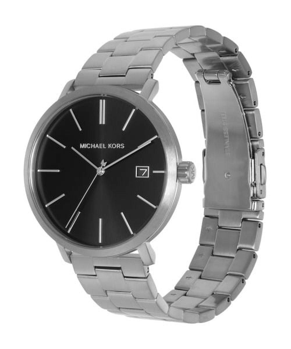 Michael Kors Men's Blake Three-Hand Date Silver Stainless Steel ...