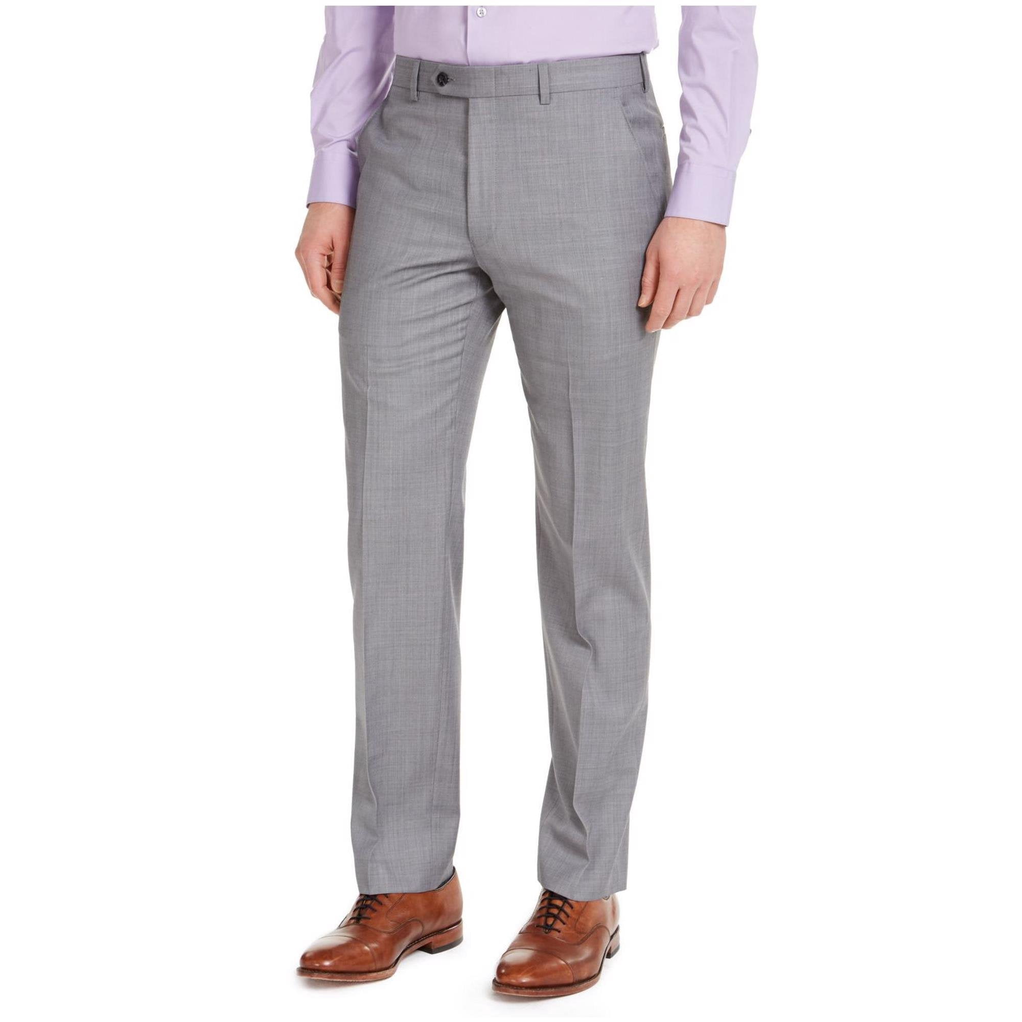 Michael Kors Men's Classic Fit Suit Dress Pants Grey Sharkskin 33 x 30 ...