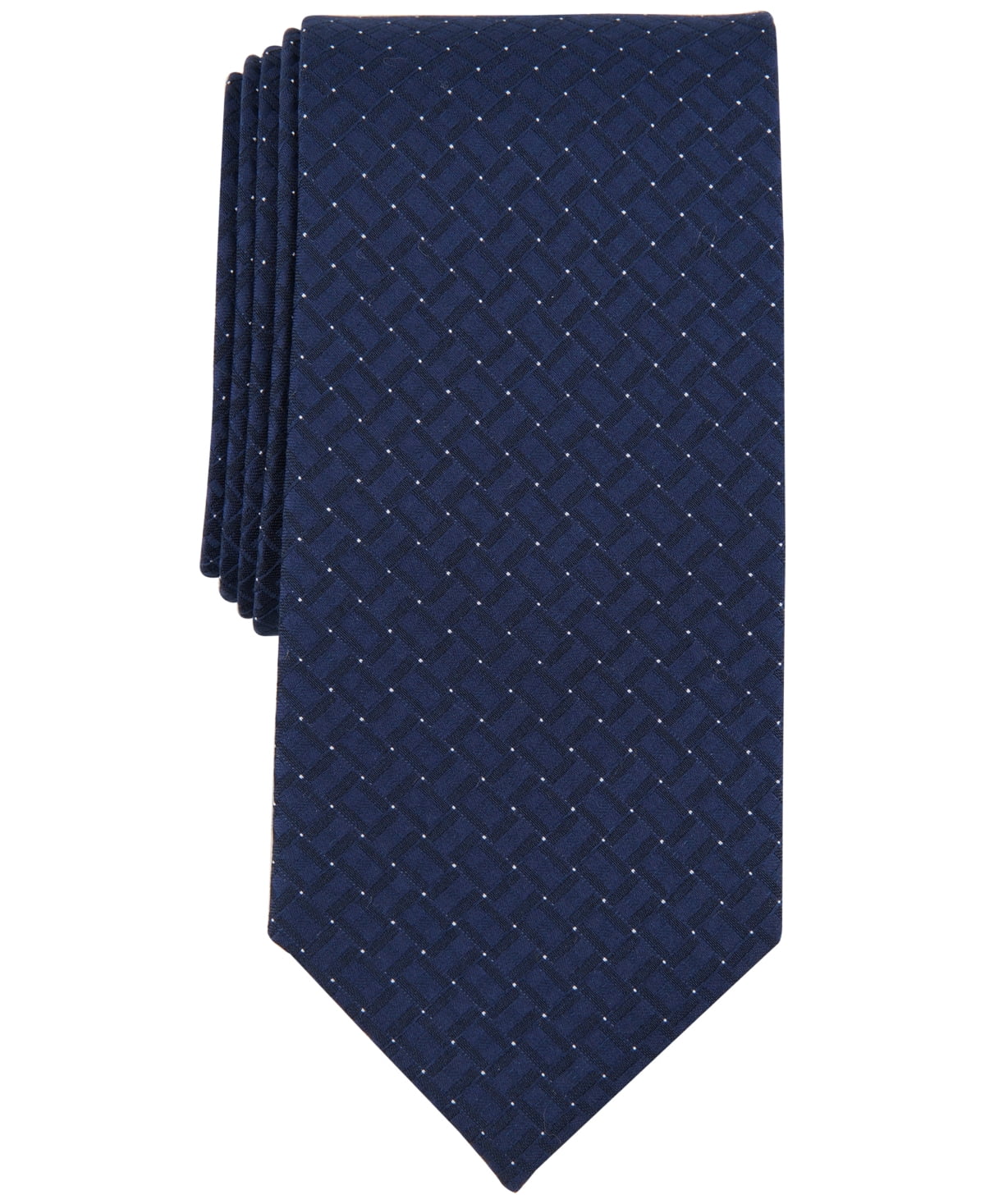 Michael Kors Men's Colleran Mini Link Tie Navy Blue Necktie - Walmart.com