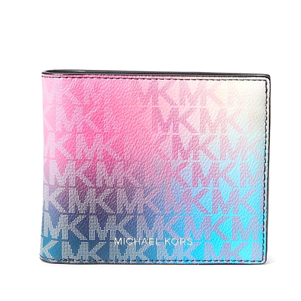 Michael Kors Men's Cooper Ombré Signature Logo Billfold Wallet (Navy ...