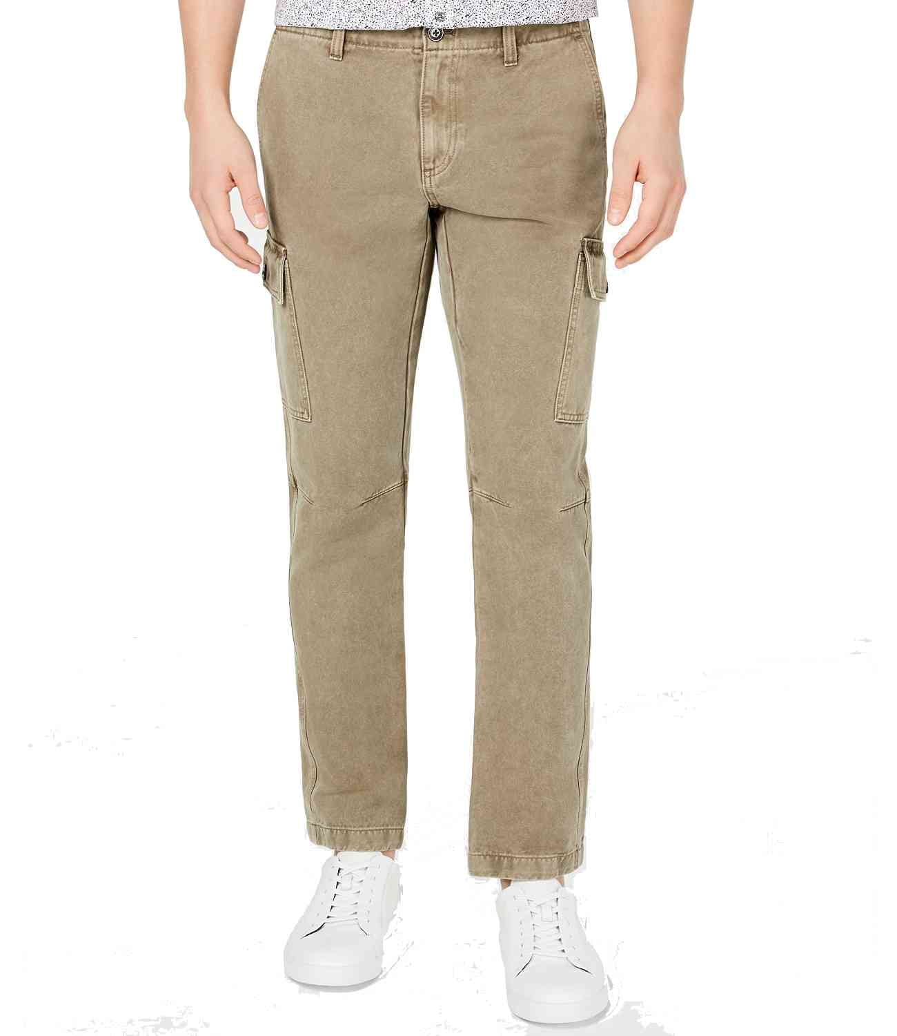 Michael Kors Men s Hollywood Twill Cargo Everyday Pants Olive 34W x 32L Walmart