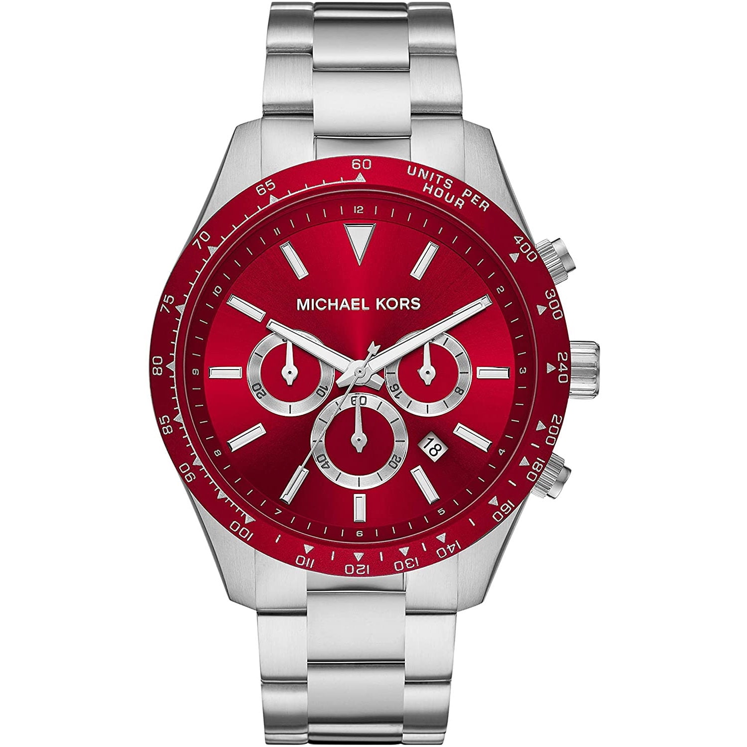 Michael Kors Men's Layton Red Dial Watch - MK8822 - Walmart.com