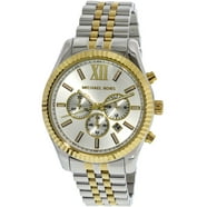 Original MK MICHAEL KORS Men's Stainless Steel Silver Lexington Watch ...